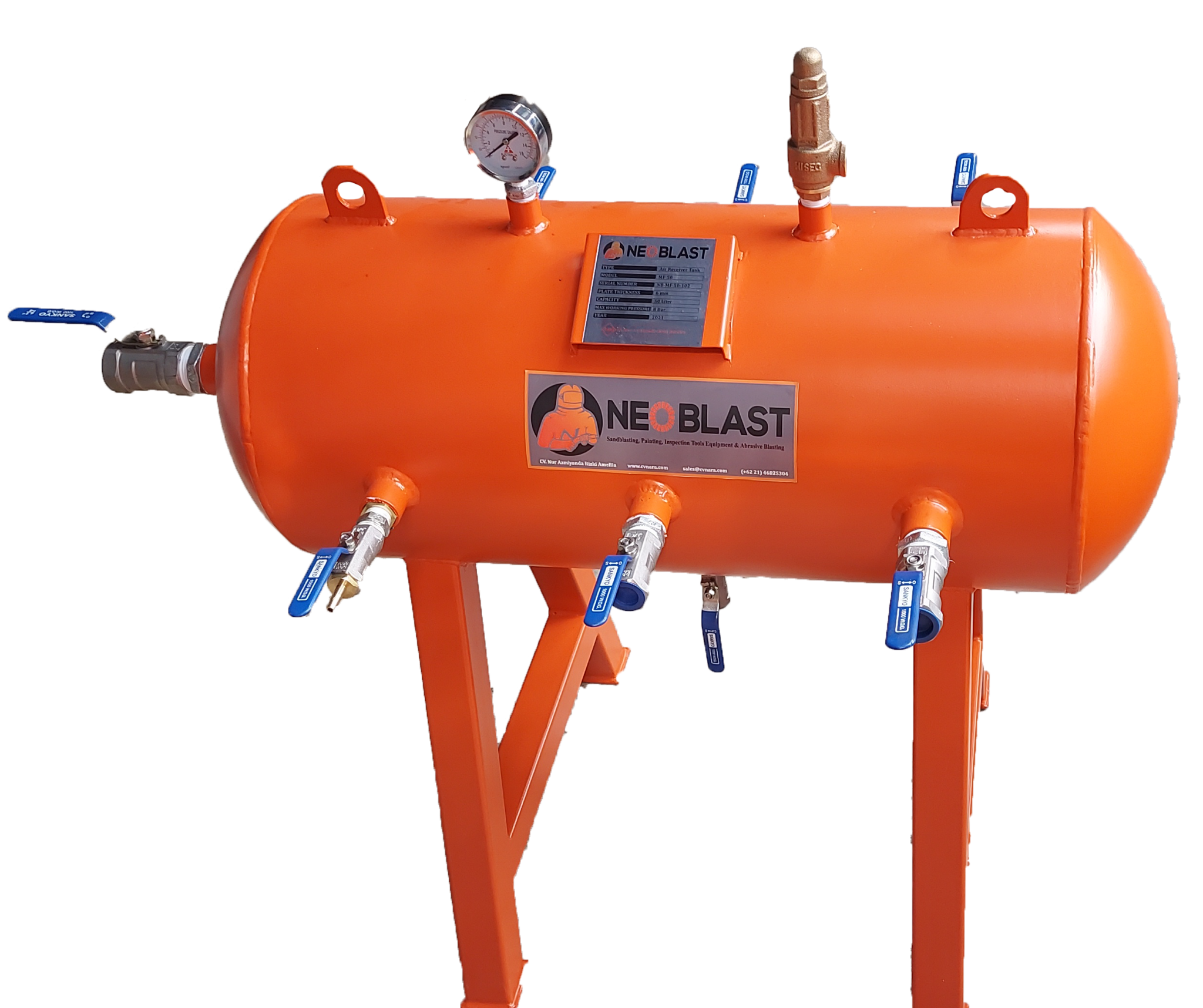 Air Receiver Tank - manifold 50 30 1000 2000 liter